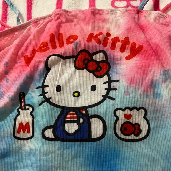 SHEIN | Tops | Hello Kitty Tie Dye Water Color Cropped Cami Nwt | Poshmark